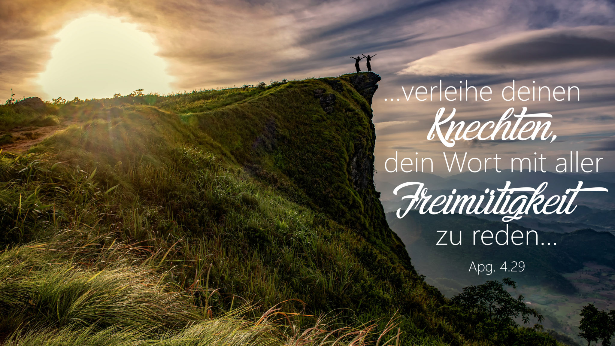 Christliches Hintergrundbild/ Wallpaper: Apg. 4,29 - Gladius Spiritus